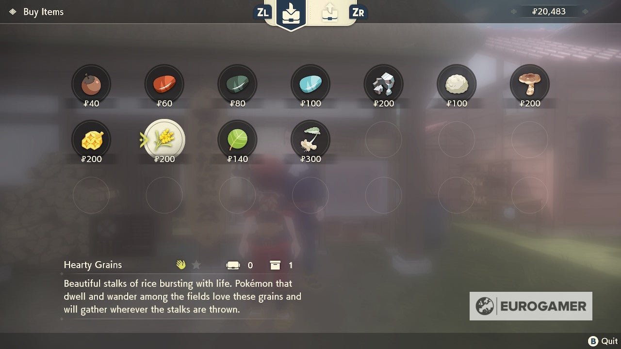 Pokémon Legends Arceus - Hearty Grains locations for Request 23 ...