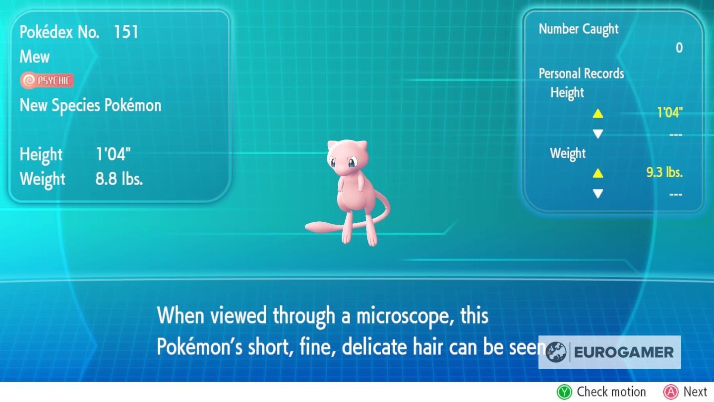 Pokémon Let's Go Mew explained - how to get Mew in Pokémon Let's Go ...