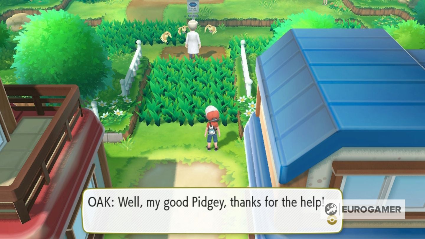 Pokémon Let's Go Pallet Town - getting the Package for Professor Oak ...