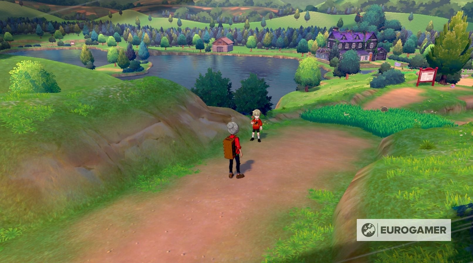 Pokémon Sword and Shield Route 2 and Professor Magnolia's house ...