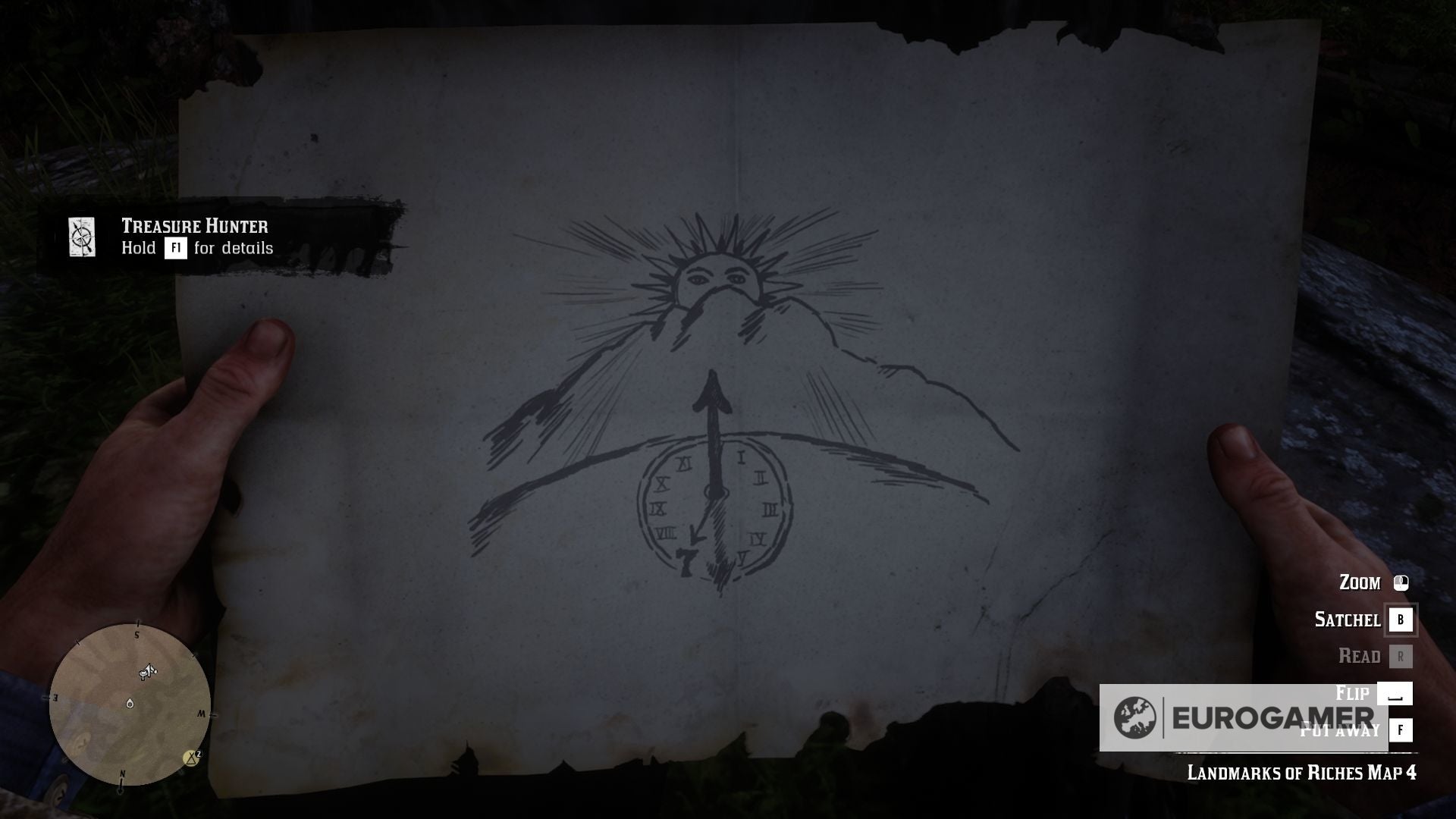 Red Dead Redemption 2 Landmarks of Riches Treasure Map locations ...