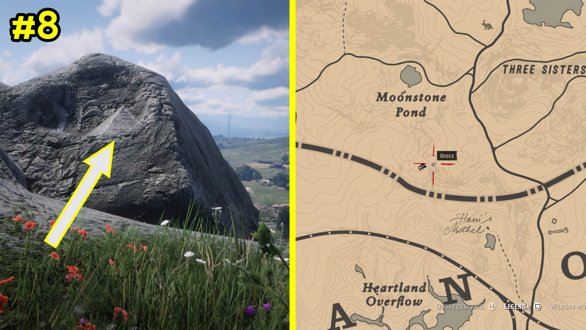 Red Dead Redemption 2 - petroglify, rzeźby w skale (mapa): misja ...