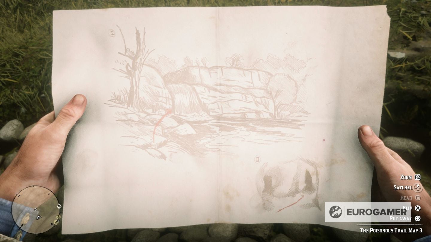 Red Dead Redemption 2 Poisonous Trail Treasure Map location and ...