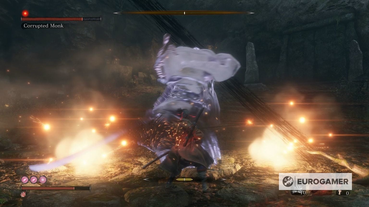 Sekiro Corrupted Monk fight - how to beat and kill the first Corrupted ...