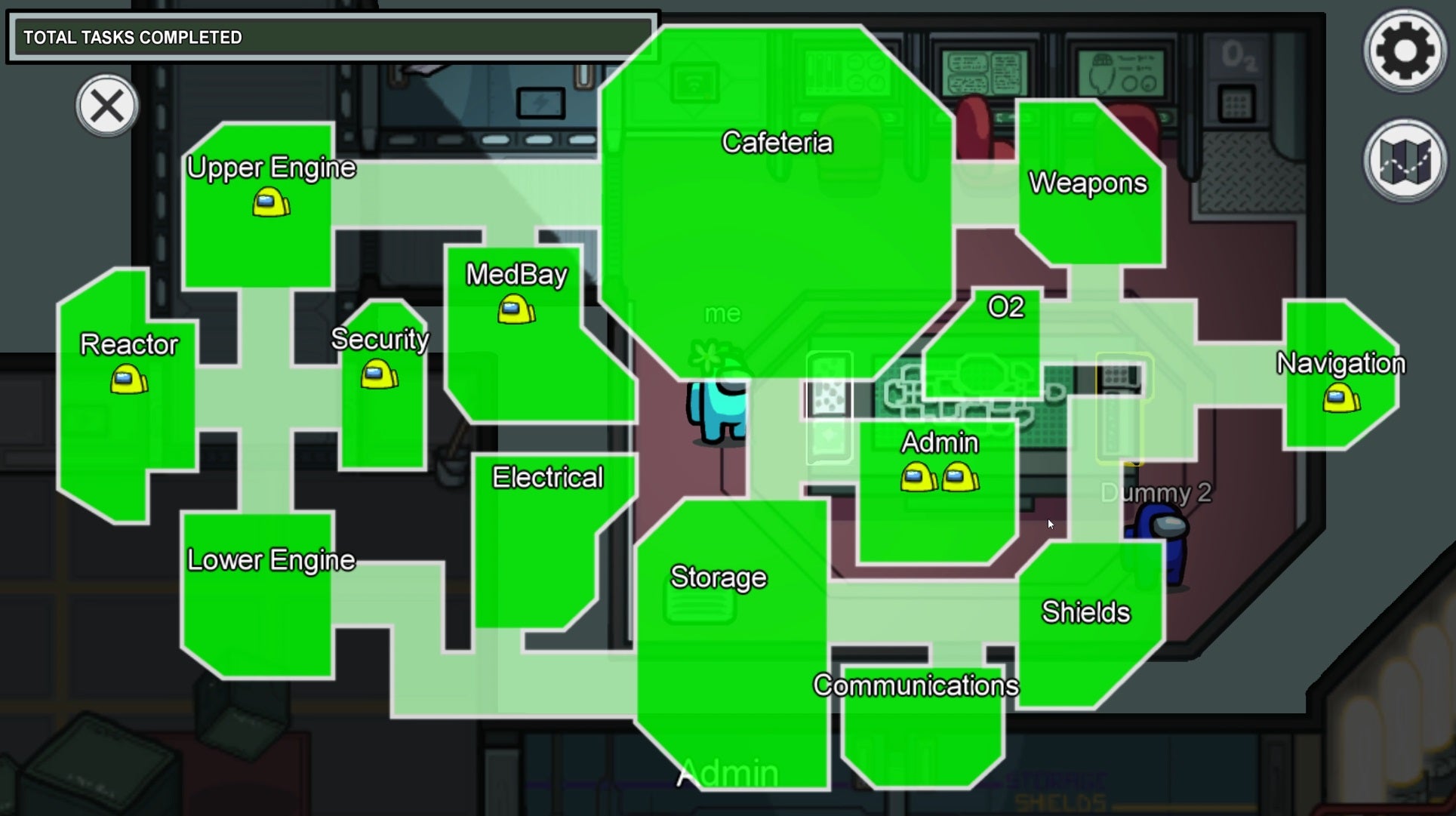 Among Us - mapa The Skeld: najważniejsze pomieszczenia i wskazówki ...