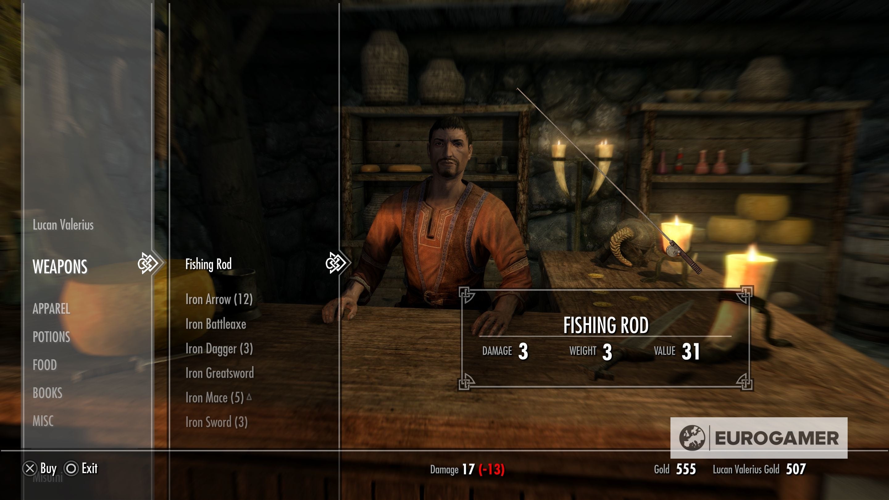 Skyrim fishing: How to get a fishing rod, fishing spot locations and ...