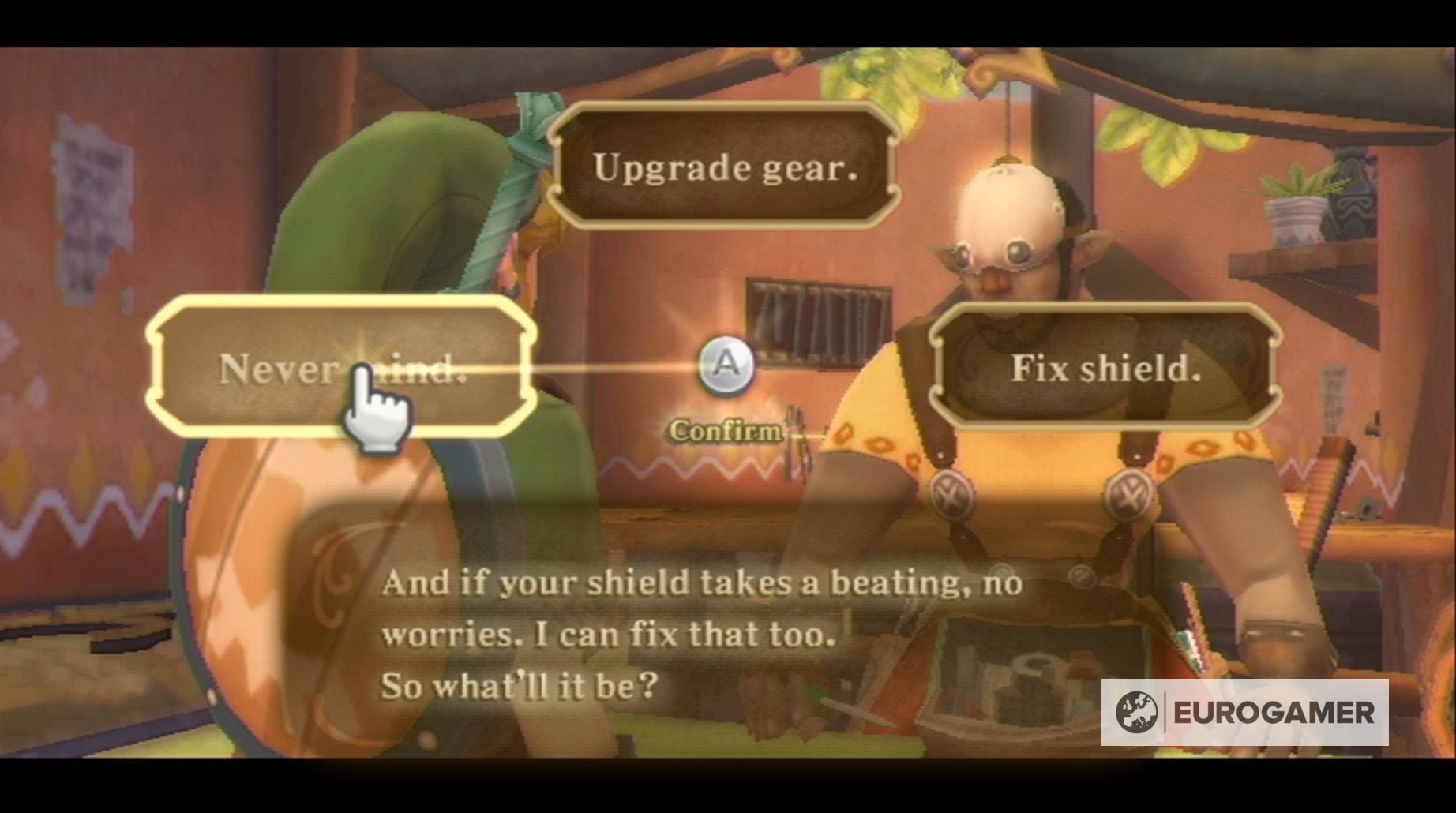 Zelda: Skyward Sword - Shield upgrades: How to unlock the Hylian Shield ...