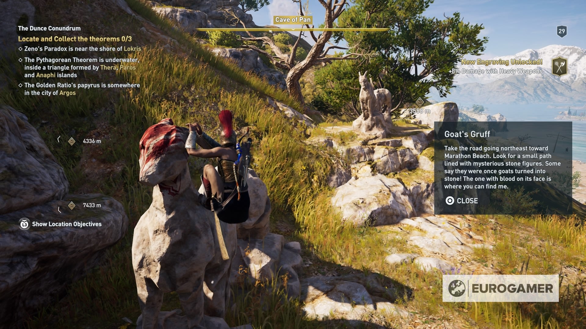 Assassin's Creed Odyssey - Goat’s Gruff, Killer View riddle solutions ...