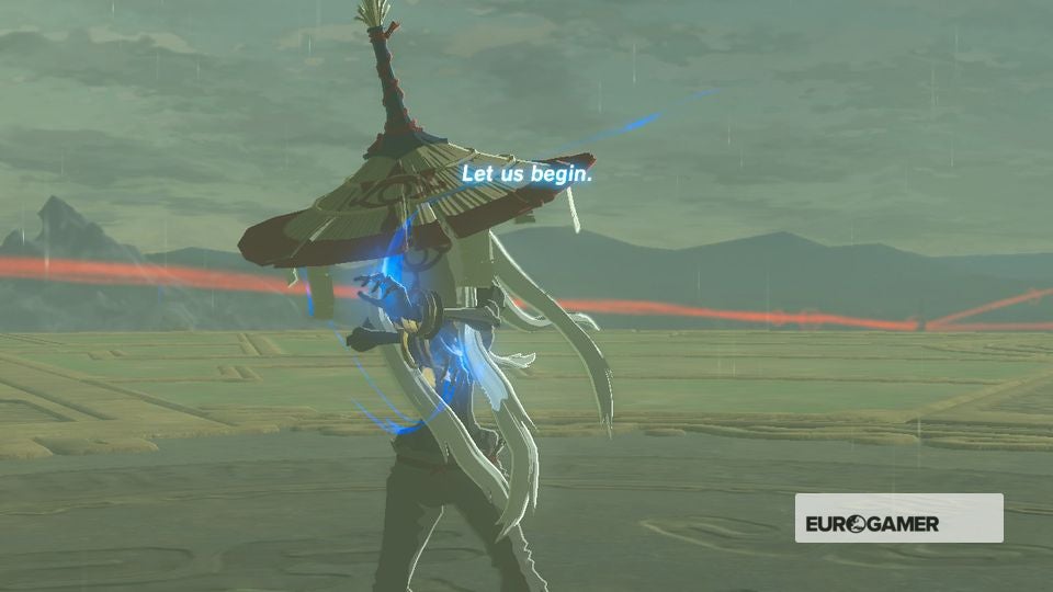 Zelda - Monk Maz Koshia boss fight in Breath of the Wild DLC 2 ...