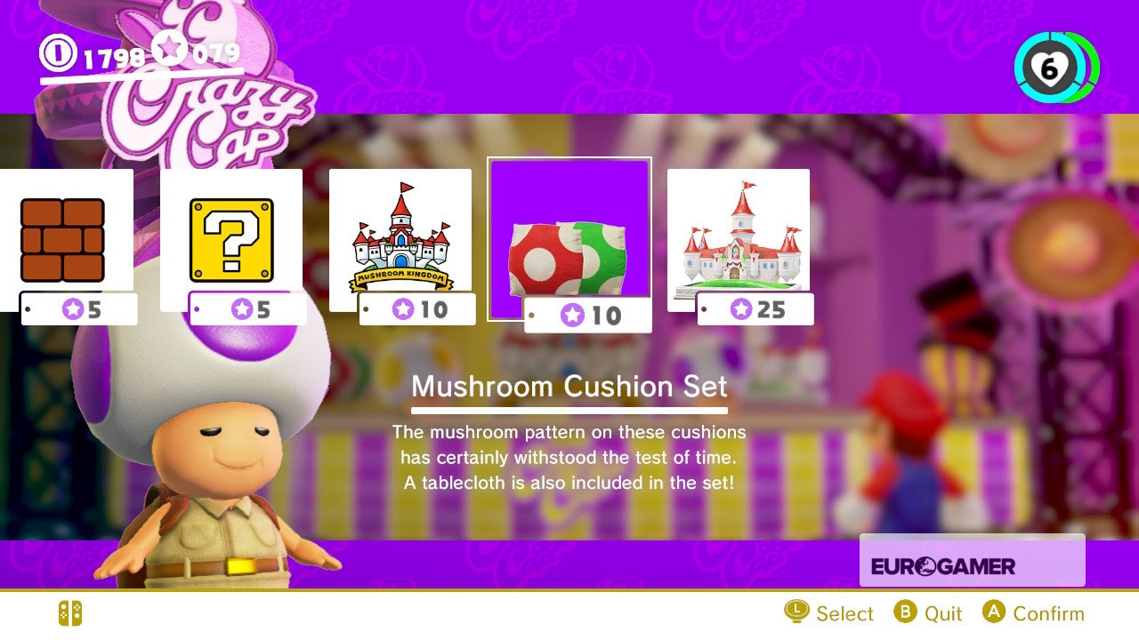 Super Mario Odyssey Souvenirs list - souvenir prices and how to unlock ...