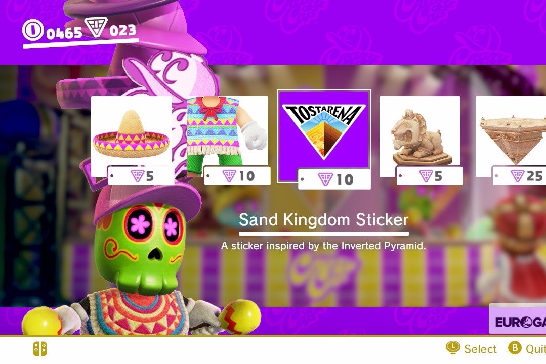Super Mario Odyssey Stickers list - sticker prices and how to unlock ...