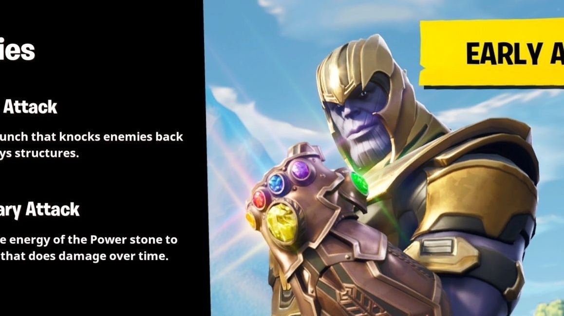 Thanos poderá regressar a Fortnite | Eurogamer.pt