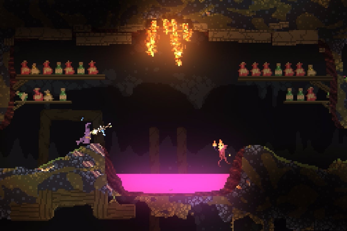 Noita review - a merciless and utterly chaotic wizarding delight ...