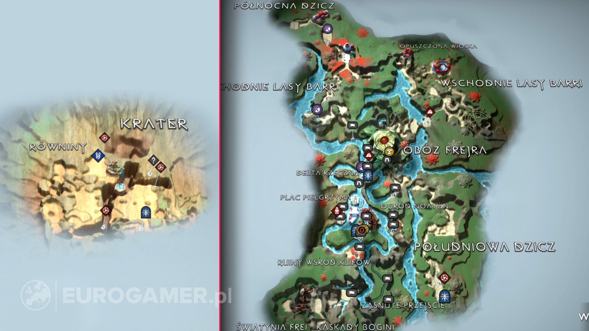 God of War Ragnarok - Vanaheim: mapa, znajdźki, przysługi | Eurogamer.pl