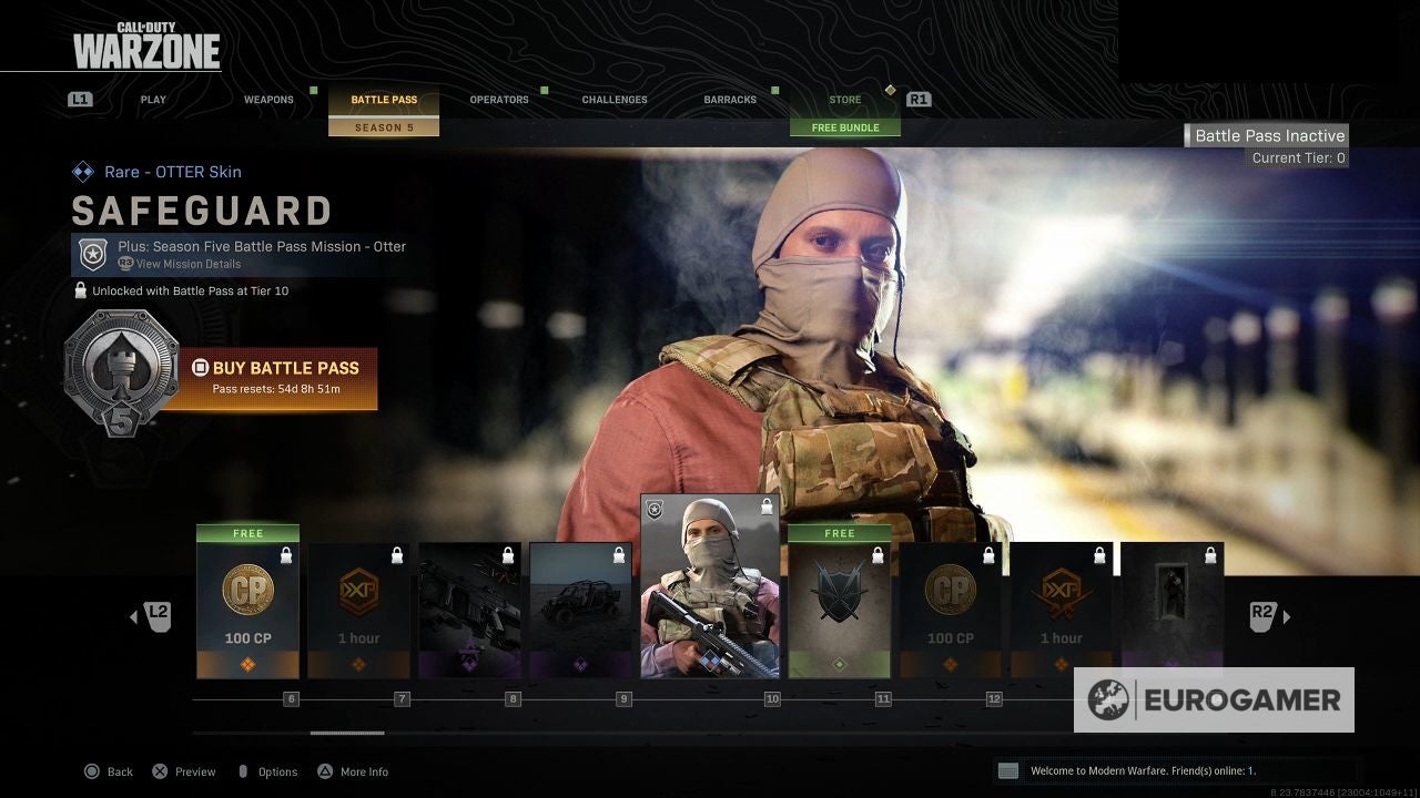Modern Warfare: Warzone Season 5 Battle Pass skins and Operators ...