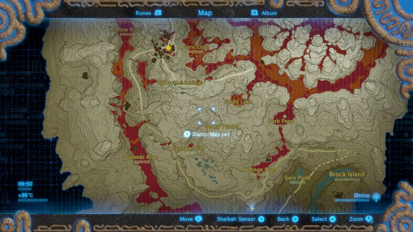 Zelda: Breath of the Wild - Death Mountain and Goron City, how to get ...