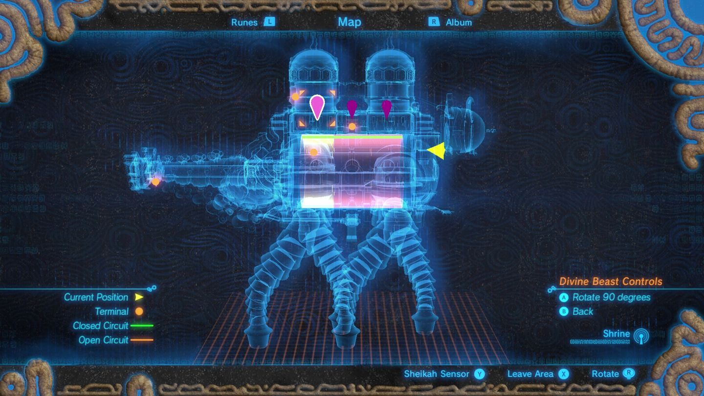 Zelda: Breath of the Wild - Vah Naboris dungeon, all terminal solutions ...