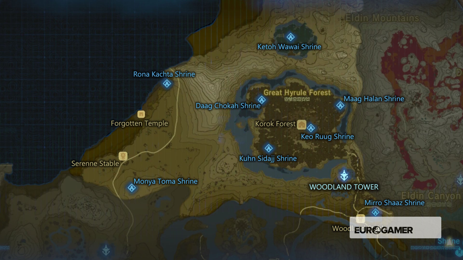 Zelda: Breath of the Wild Shrine locations, Shrine maps for all regions ...